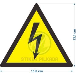 Jual Stiker Panel Listrik Segitiga / Sticker Danger Panel Listrik ...