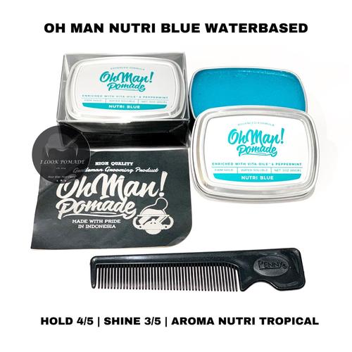 Jual Pomade Oh Man! Nutri Blue | divine waterbased Pomade (Water Based ...