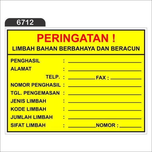 Jual Stiker Label Limbah B3 20x15 cm - Kota Cimahi - SAFETY SIGN ...