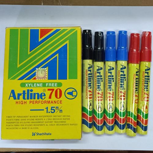 Jual Spidol Artline 70 Permanen marker Hitam Biru Merah - Hitam ...