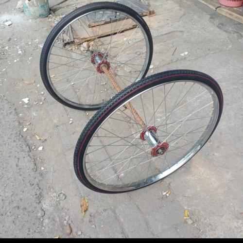 Jual roda becak biasa roda gerobak becak 1sett - Jakarta Timur - ALEA ...