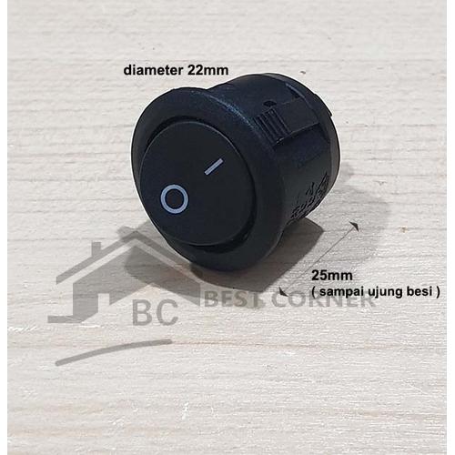 Jual Saklar Switch Bulat Harfit On / Off / Switch Listrik Tebal ...