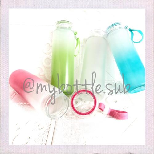 Jual Botol Kaca Hello Master Gradasi Warna Tumbler Glass Termos my ...