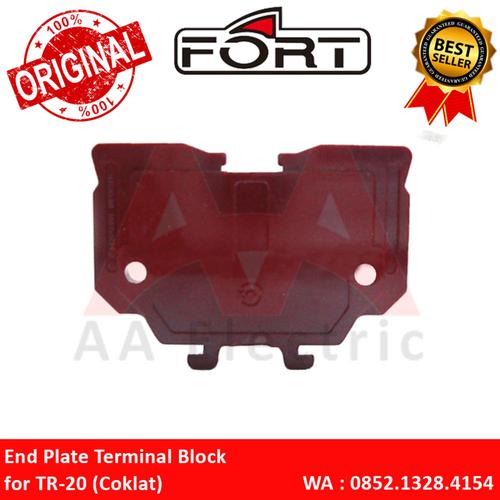 Jual End Plate untuk TR-20 / TR20 Terminal Block Model Kasuga Coklat ...