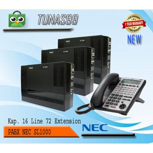 Jual Pabx Nec Sl1000 Kapasitas 16 Line Telkom 72 Extension - Jakarta ...