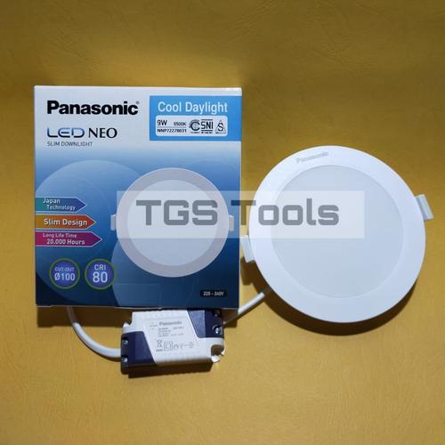 Jual Lampu PANEL LED / slim downlight LED NEO ( BULAT ) 9Watt ...