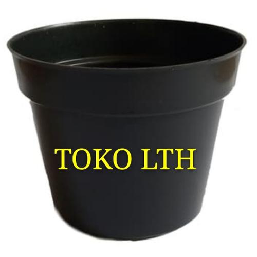 Jual POT HITAM 50 CM POLOS PLASTIK / POT BUNGA / POT TANAMAN BESAR ...