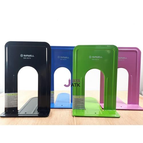 Jual PEMBATAS BUKU BESI BOOKEND BOOK END BESI PENYANGGA SANDARAN BUKU ...