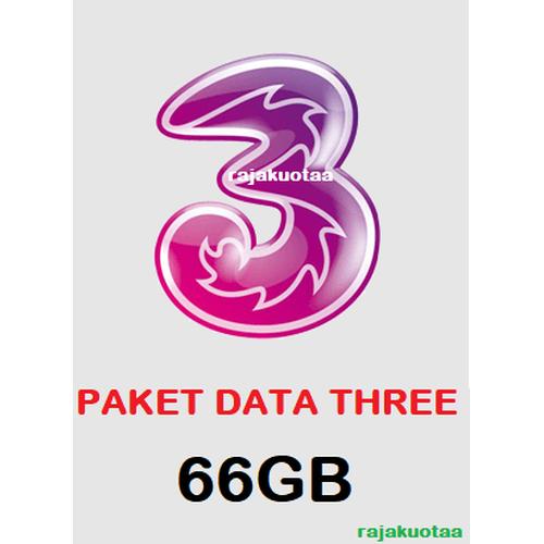 Jual voucher/PAKET DATA INTERNET THREE/3/TRI 66GB 4G, 30hari - Kota Tangerang - rajakuotaa ...