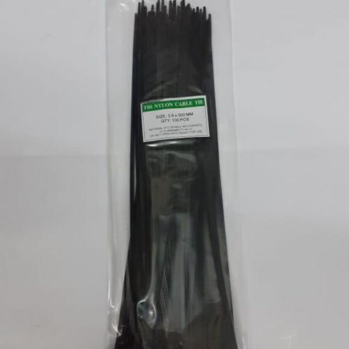 Jual Kabel Ties 30cm (Ties 3.6x300mm hitam & Putih) - Hitam - Jakarta ...