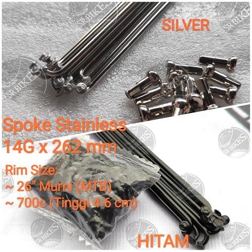 Jual Ruji Jari Jari Spoke Stainless Steel Sepeda MTB 26". ARAYA ...