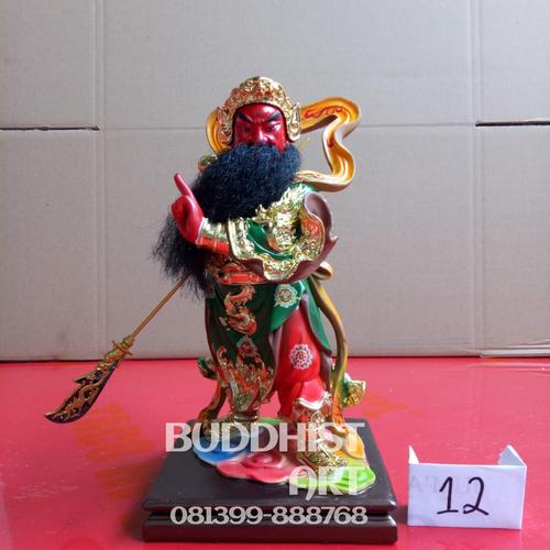Jual Patung kwan kong/ kwankong /guan yu berdiri fiber 12 inch ...