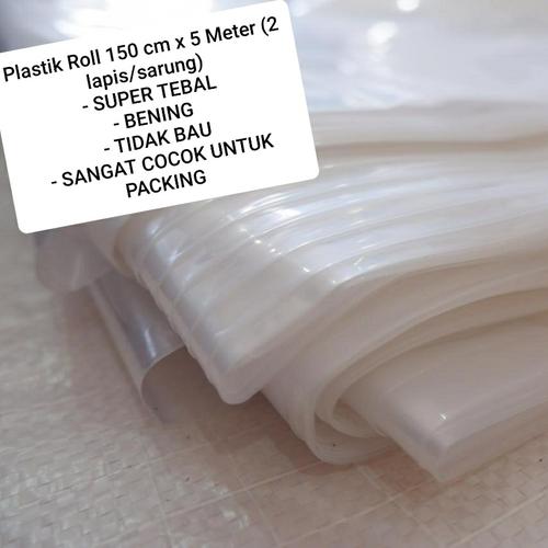 Jual Plastik untuk Kolam Ikan lebar 150 cm x 5 Meter SUPER TEBAL ...