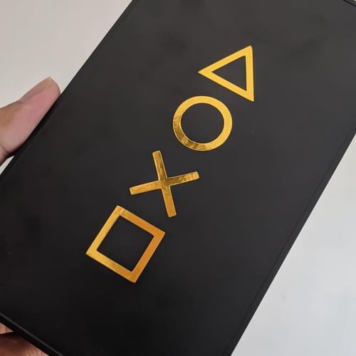 Jual Logo Tombol Button Playstation AOXO Gold Version - 6x1 cm - Kab ...