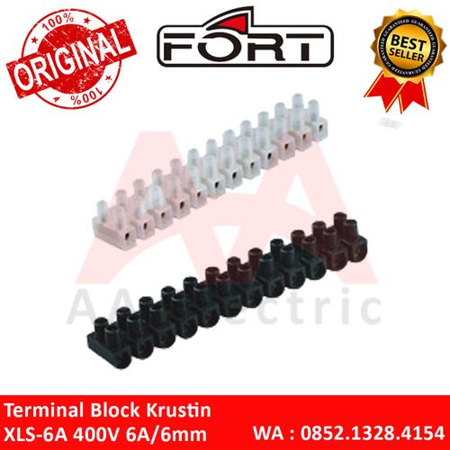 Jual Terminal Block Krustin XLS-6A / XLS6A 400V 6A/6mm Fort - Jakarta ...