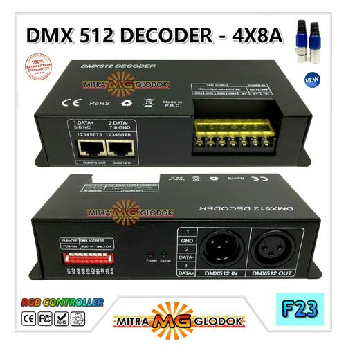 Jual DMX 512 DECODER RGB LED CONTROLLER 4 X 8 A NEW - HIGH QUALITY ...