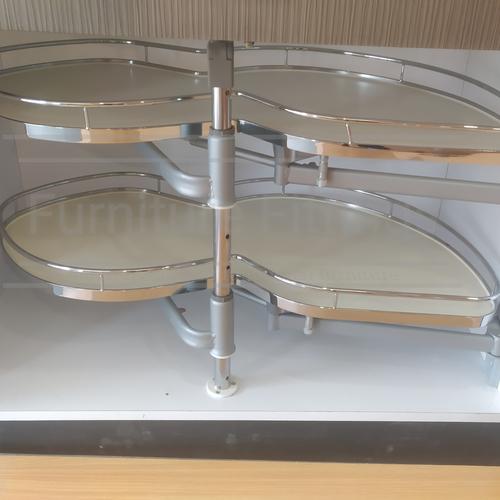 Jual promo rak sudut kitchen magic corner rak lipat 2 susun soft close ...