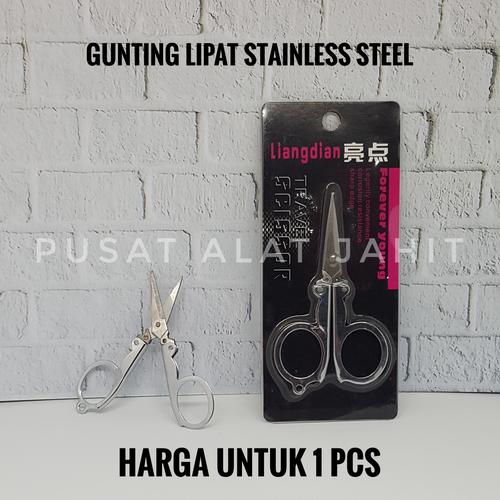Jual GUNTING LIPAT KECIL HIGH QUALITY STAINLESS STELL 3 INCH 4.5 INCH ...