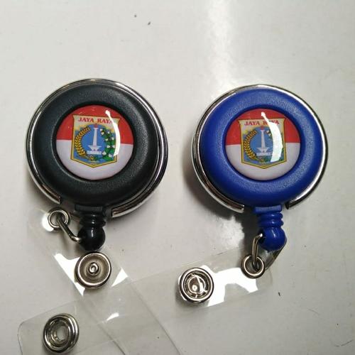 Jual yoyo puter list biru dan hitam name tag logo DKI jaya raya ...