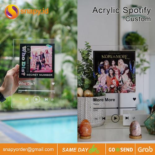 Jual Acrylic Spotify Custom | Pajangan Akrilik Musik Custom - 30x40cm ...