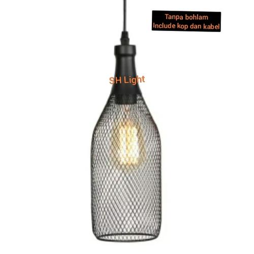 Jual Lampu gantung vintage model botol dekorasi cafe tipe 1809C/1 ...