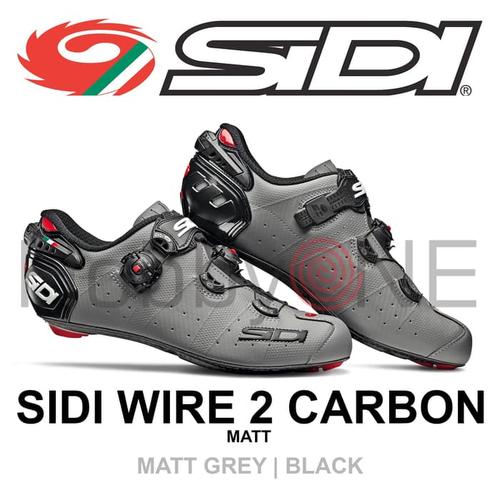 Promo Sidi WIRE 2 CARBON MATT Road Shoes - MATT GREY - 45.5 - Kota ...