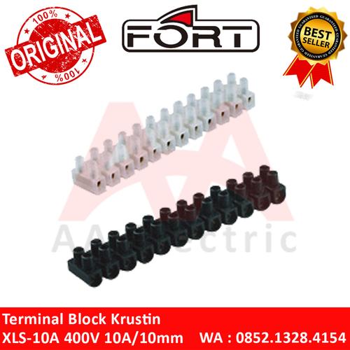 Jual Terminal Block Krustin XLS-10A / XLS10A 400V 10A/10mm Fort ...