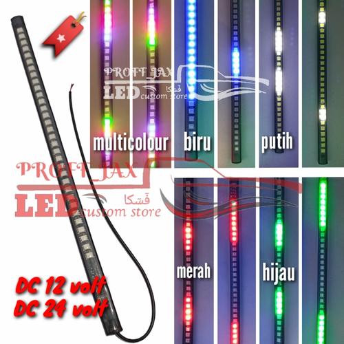 Jual lampu variasi motor LED DRL elastis kedip-running otomatis 12 volt ...