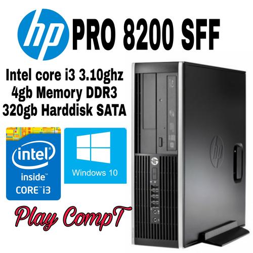 Jual pc hp pro 8200 sff destop core i3 2100 3.10ghz dvdr wins 10 ...