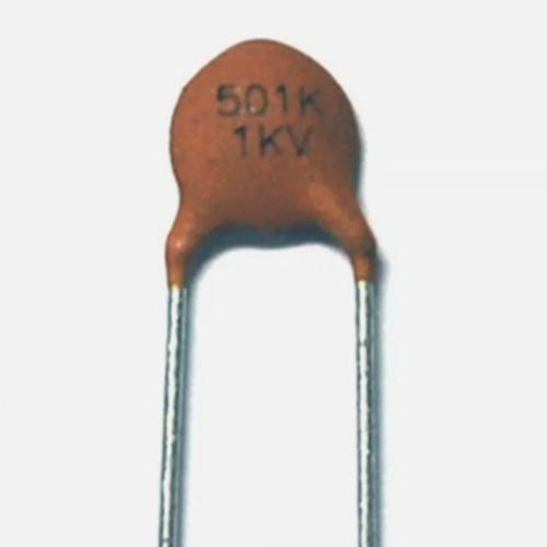 Jual Disc Ceramic Capacitor 501K 500pF 1KV K ±10% Y5P RoHS Taiwan - Kab ...