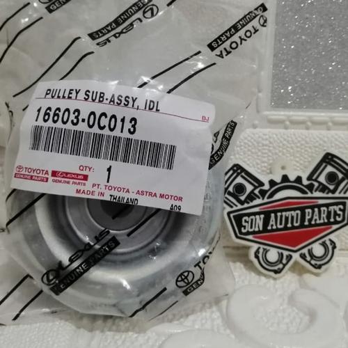 Jual Pulley Tensioner V Belt Innova Fortuner Hilux 16603-0C013 asli ...