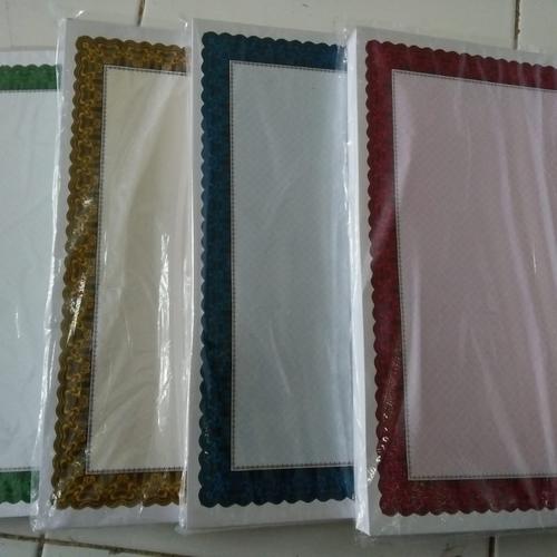 Jual blangko piagam/sertifikat ukuran folio kertas BC 150gsm - Biru ...