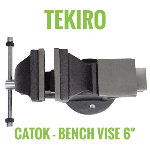 Jual TEKIRO catok bench vise 6" / alat penjepit besi - Kab. Bekasi ...