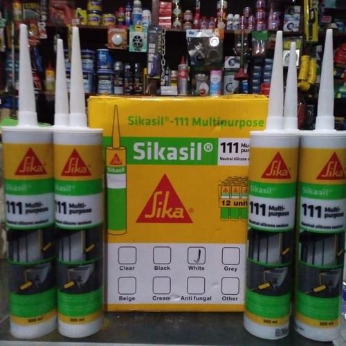 Jual SIka Sikasil 111 MULTIPURPOSE SILICONE SEALANT NEUTRAL 300 ML BOTOL - Putih - Kota Surabaya ...