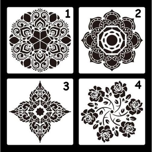 Jual Plastic Stencil - Stensil Dekorasi Motif_MANDALA08 - 004 - Jakarta ...