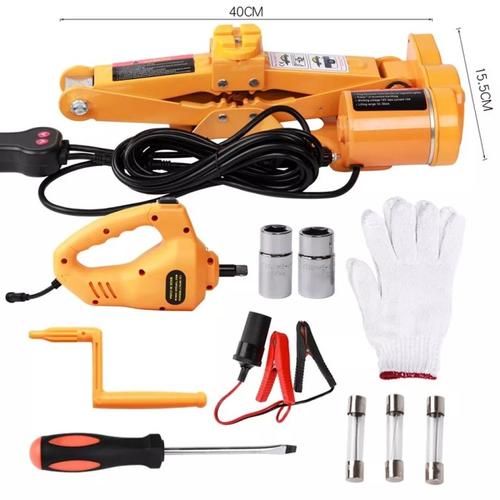 Jual dongkrak mobil jembatan hidrolik elektrik set plus obeng elektrik ...