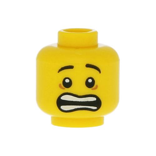 Jual Lego 3626cpb1407 Head Mouth Open Scared Pupils Raised Plant ...