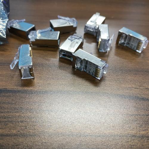Jual Connector RJ45 Cat6 Metal / Konektor Cat6 RJ45 Besi isi 50pcs ...