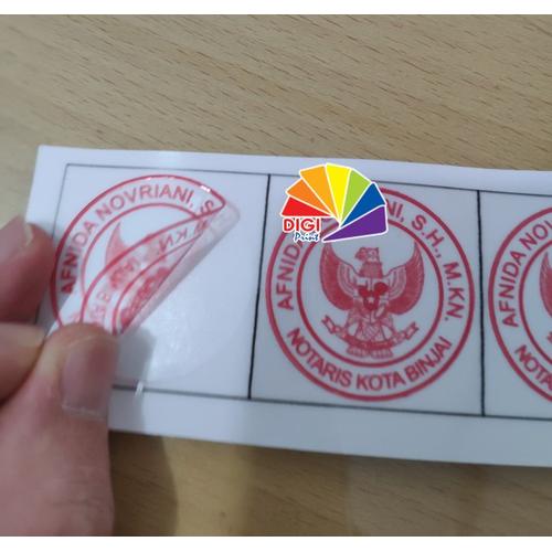 Jual Cetak Print Sticker Transparan a3 + CUT / POTONG Bentuk BULAT, DLL ...