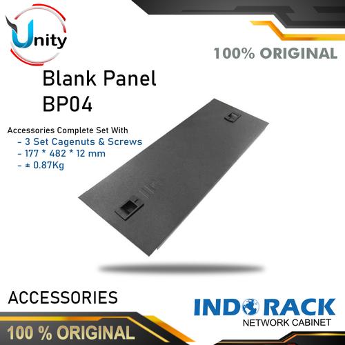 Jual Indorack BP04 Blank Panel 4U Rack Server Accessories 4U - Kota ...