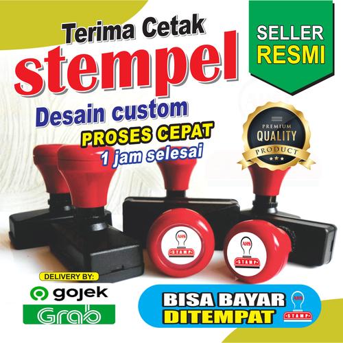 Jual Stempel otomatis warna/Stempel Flash Custom - Besar, 3warna ...