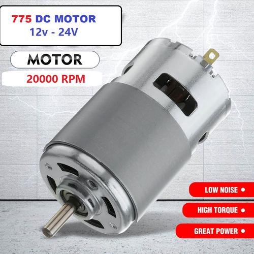 Jual Dinamo 775 Rs775 DC Motor Shaft 5mm 12V-24V 8000-20000Rpm high ...