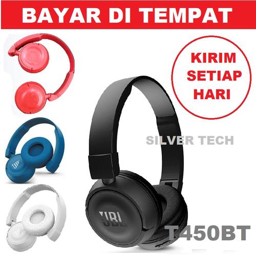 Jual JBL T450BT Wireless On-Ear Headphones Bluetooth Headphone - Putih ...