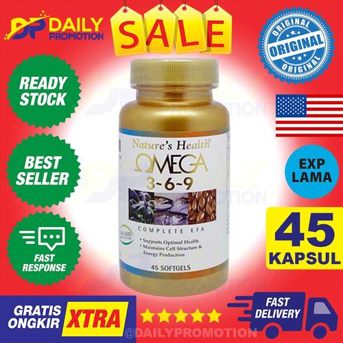 Jual NATURE'S NATURES NATURE HEALTH OMEGA 369 3 FISH SALMON OIL 45 ...