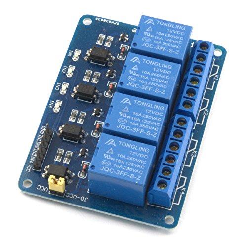 Jual Relay module 4 channel 5V Atau 12V - 5V - Kab. Sidoarjo - Arduino ...