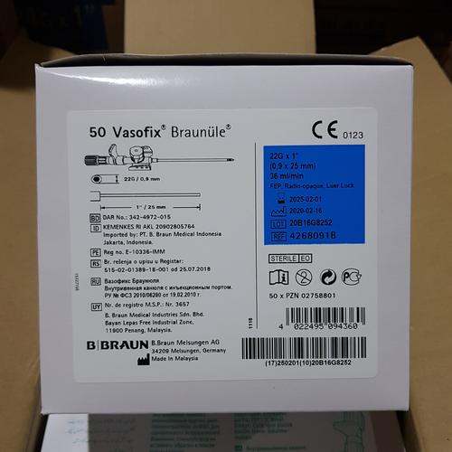 Jual Vasofix 22 G BBraun / Vasofix B Braun 22G / IV Canula BBraun ...