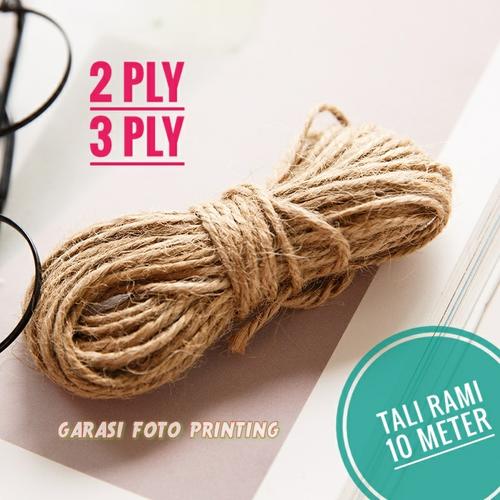 Jual Tali Rami Goni 10 Meter 3ply 3mm 2ply 2mm Craft Tambang Garukan ...