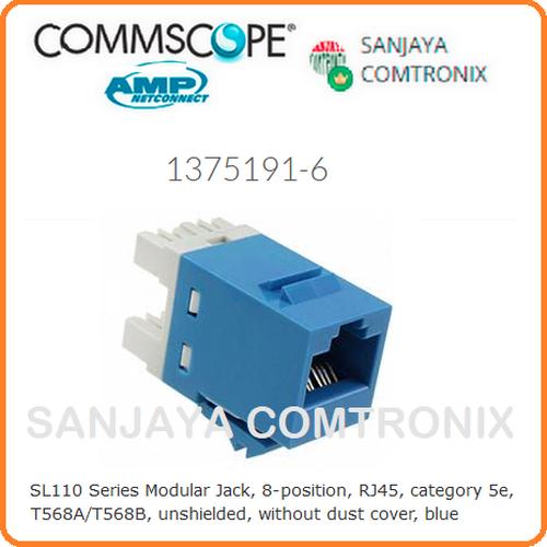 Jual AMP Commscope SL110 Series Modular Jack RJ45 Cat5e / Cat-5e ...