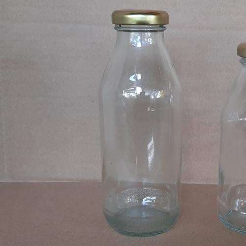 Jual Botol kaca jus / botol madu 350ml recondisi - Tutup emas - Kota ...