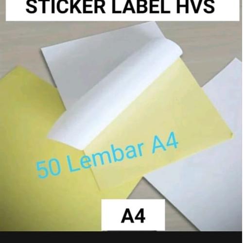 Jual KERTAS STIKER LABEL HVS UK A4 - Jakarta Barat - Williebee | Tokopedia